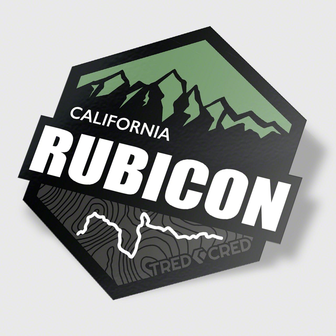 Tred Cred Universal XT Trail Sticker; Rubicon 4x4 STKTRL055 (Universal ...