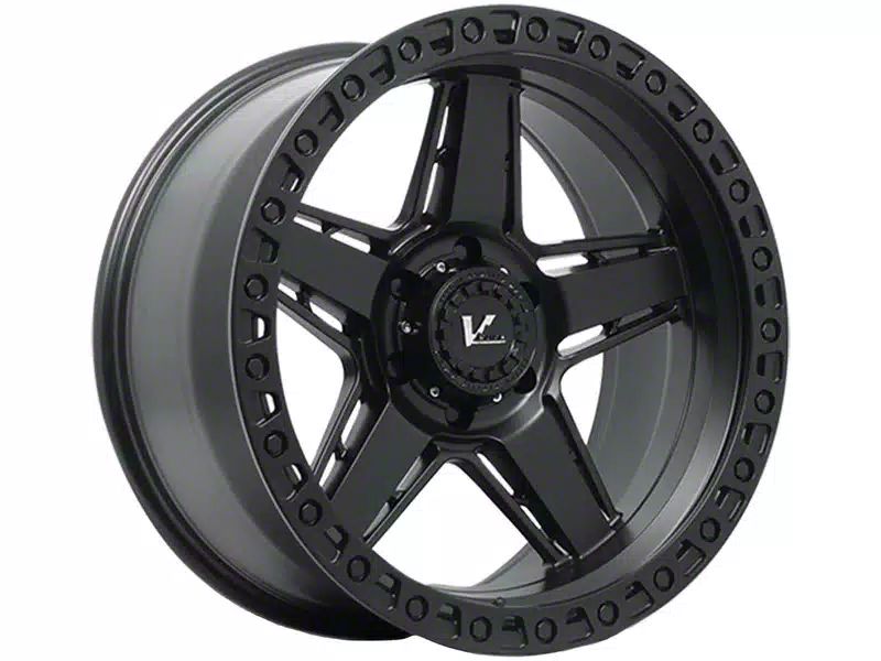 V-Rock Off-Road Wheels Toyota 4-Runner Raid Satin Black 6-Lug Wheel ...