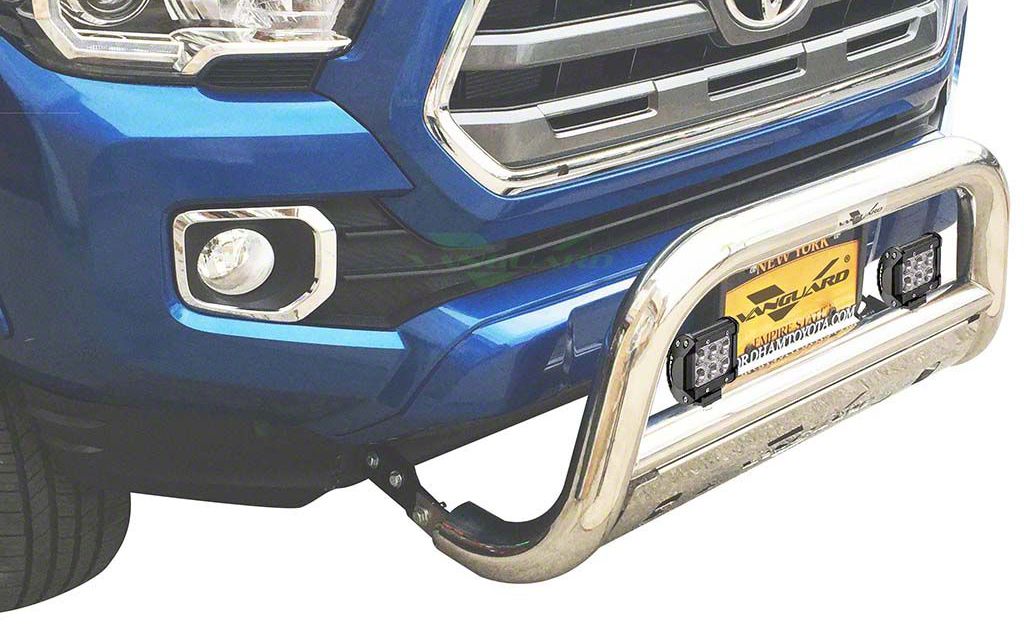 Toyota 4-Runner Bull Bar with 2.50-Inch LED Cube Lights; Stainless ...