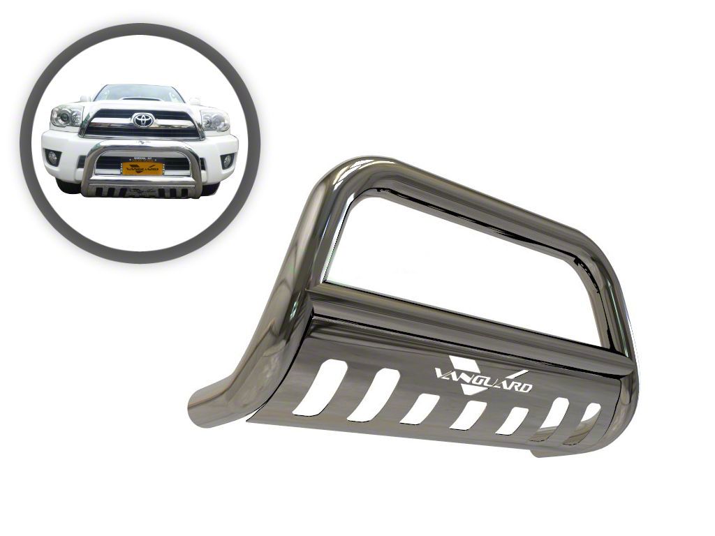 Toyota 4-Runner Classic Bull Bar with Skid Plate; Stainless Steel (03 ...