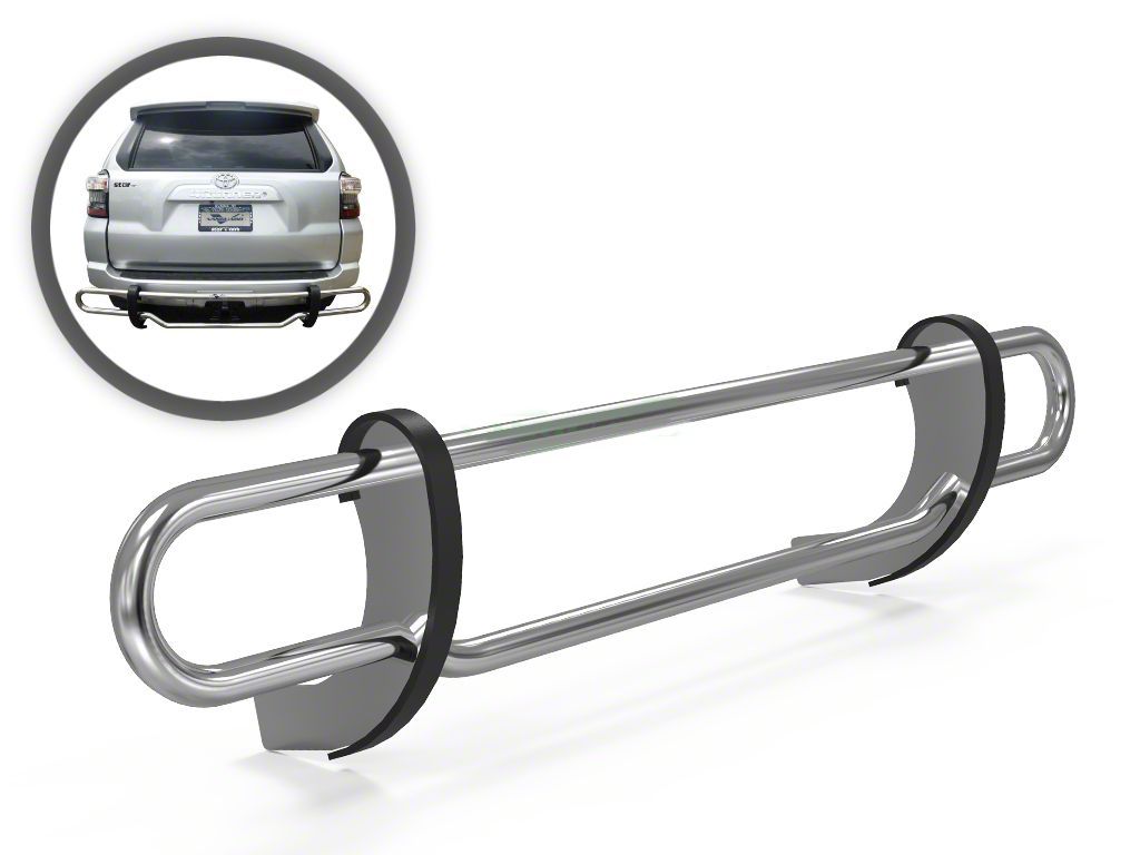Toyota 4-Runner Double Tube Rear Bumper Guard; Stainless Steel (03-24 ...