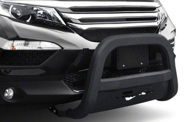 Toyota 4-Runner Optimus Round Bull Bar with Black Skid Plate; Black (03 ...
