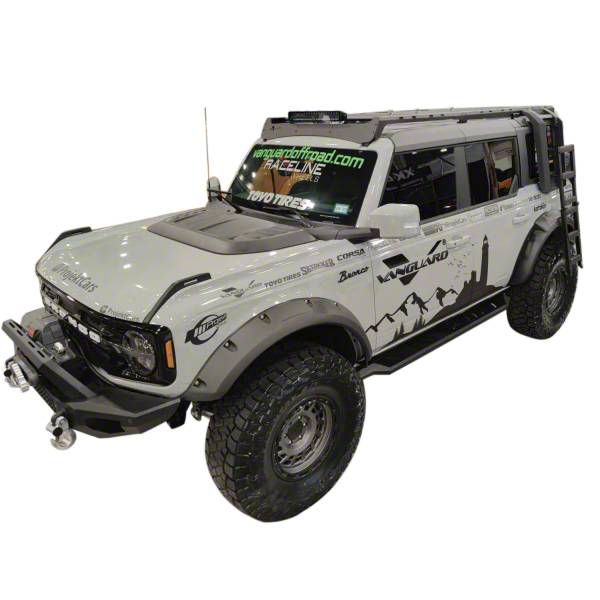 Bronco Craftsmen Roof Rack with Deployable Ladder and Side-Mounted Gear ...