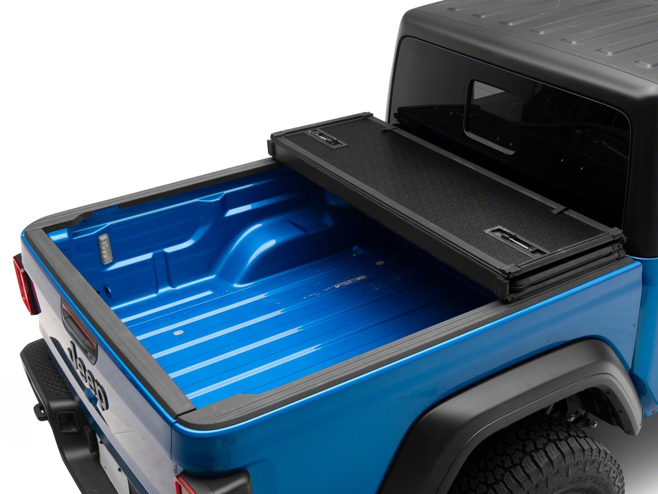 Jeep Gladiator Hard Tri-Fold Tonneau Cover; Black (20-25 Jeep Gladiator ...
