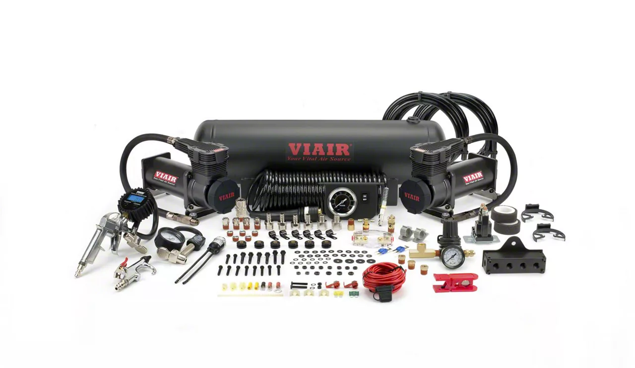Viair Jeep Wrangler Stealth Black Dual 425C Gen 2 OnBoard Air System ...