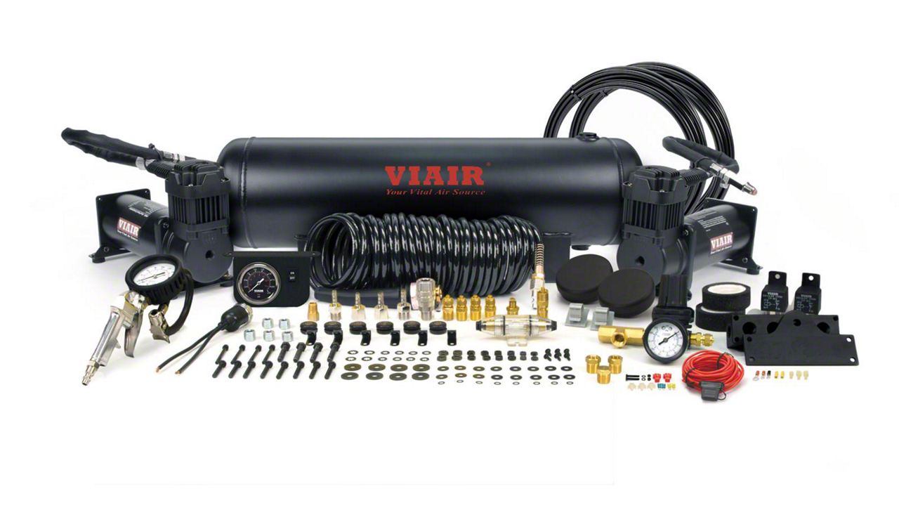 Viair Tacoma Stealth Black Dual 444C OnBoard Air System; 200 PSI / 3.53 ...