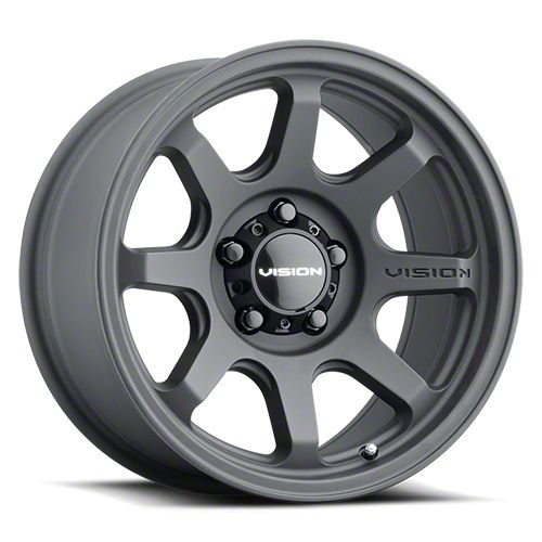 Vision Off-Road Toyota 4-Runner Flow Satin Black 6-Lug Wheel; 17x9 ...