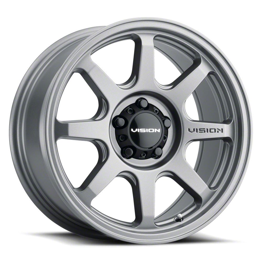 Vision Off-Road Toyota 4-Runner Flow Satin Grey 6-Lug Wheel; 17x8.5 ...