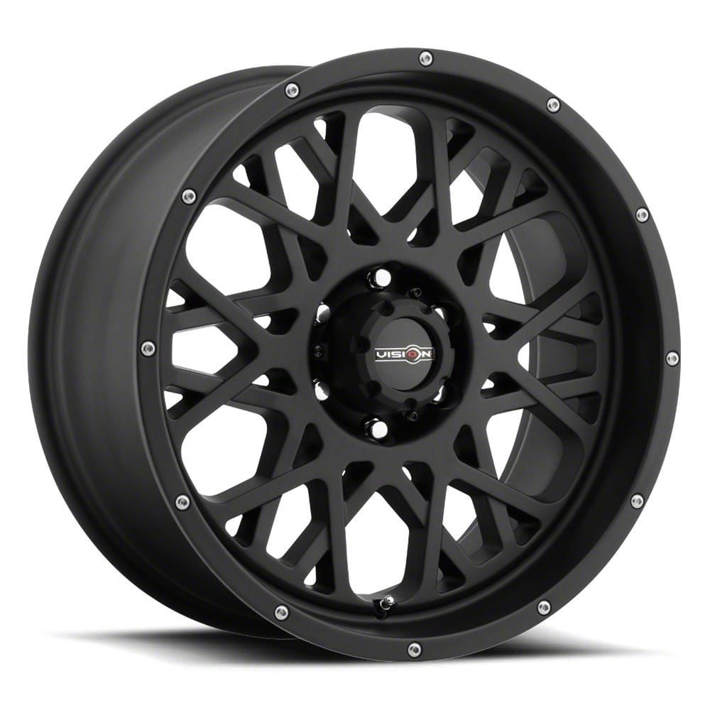 Vision Off-Road Toyota 4-Runner Rocker Satin Black 6-Lug Wheel; 22x10 ...