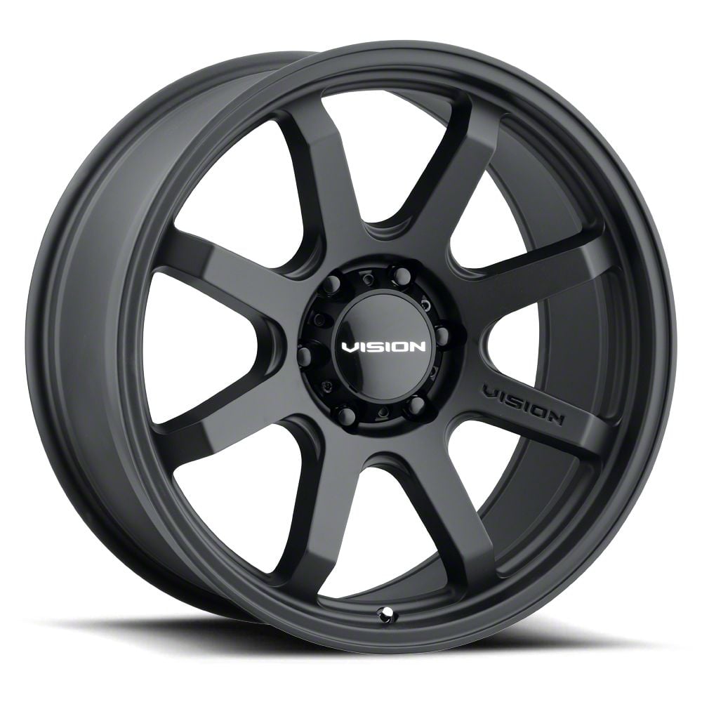 Vision Off-Road Titan Flow Satin Black 6-Lug Wheel; 20x9; 10mm Offset ...