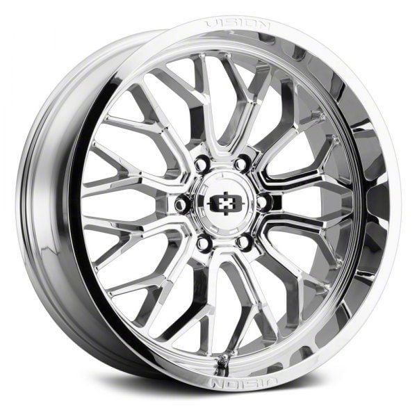 Vision Off-Road Titan Riot Chrome 6-Lug Wheel; 20x10; -25mm Offset 402 ...
