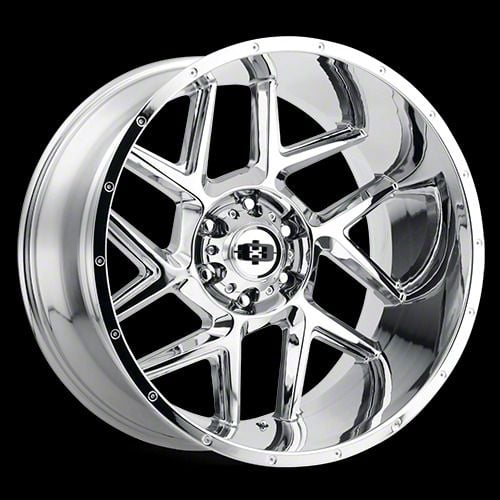 Vision Off-Road Titan Sliver Chrome 6-Lug Wheel; 20x12; -55mm Offset ...