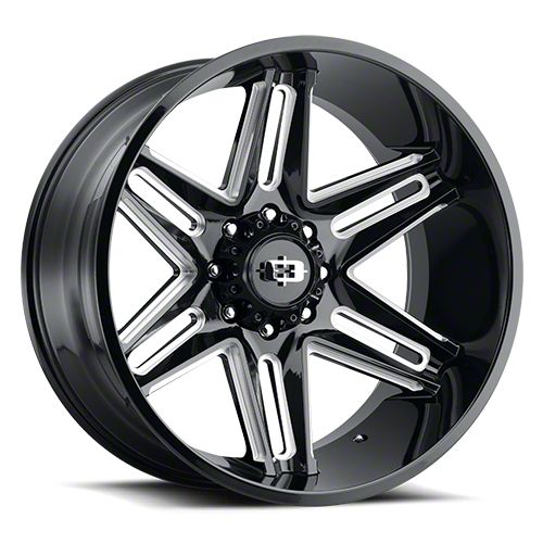 Vision Off-Road Tacoma Razor Gloss Black Milled Spoke 6-Lug Wheel ...