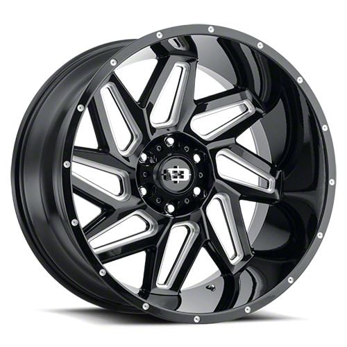 Vision Off-Road Tacoma Spyder Gloss Black Milled Spoke 6-Lug Wheel ...