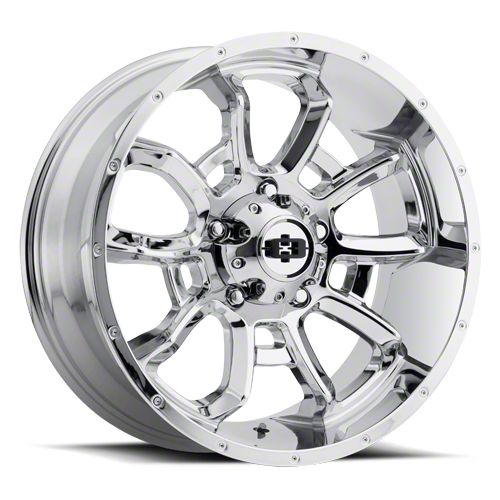 Vision Wheel Toyota 4-Runner Bomb Chrome 6-Lug Wheel; 20x12; -51mm ...