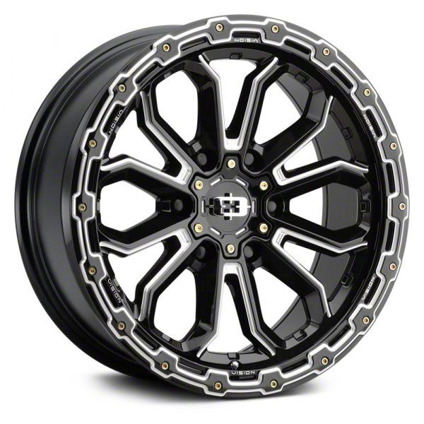Vision Off-Road Toyota 4-Runner Korupt Gloss Black Milled 6-Lug Wheel ...