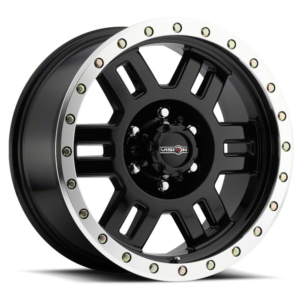 Vision Off-Road Toyota 4-Runner Manx Gloss Black Machined 6-Lug Wheel ...