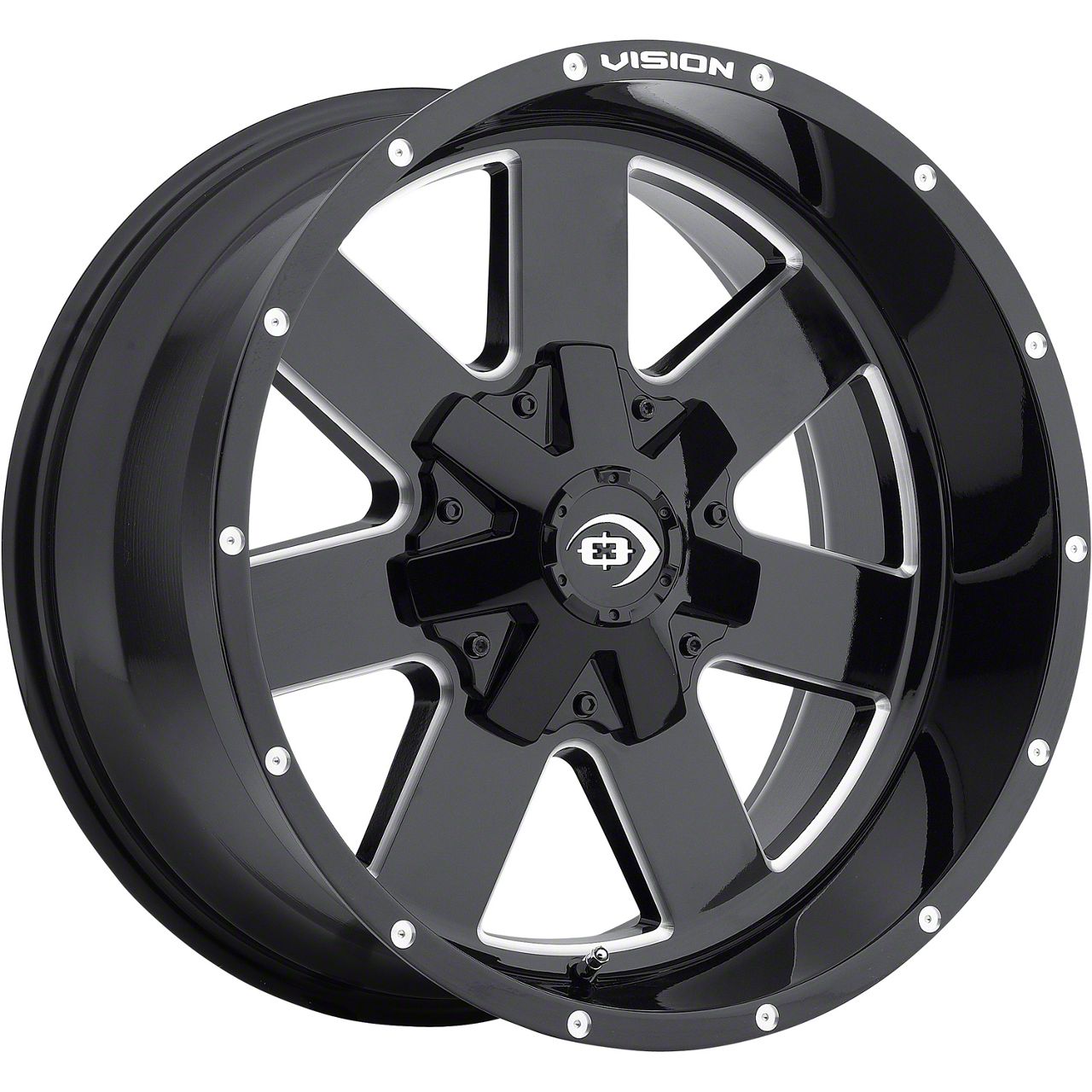 Vision Off-Road Toyota 4-Runner Arc Gloss Black Milled 6-Lug Wheel ...