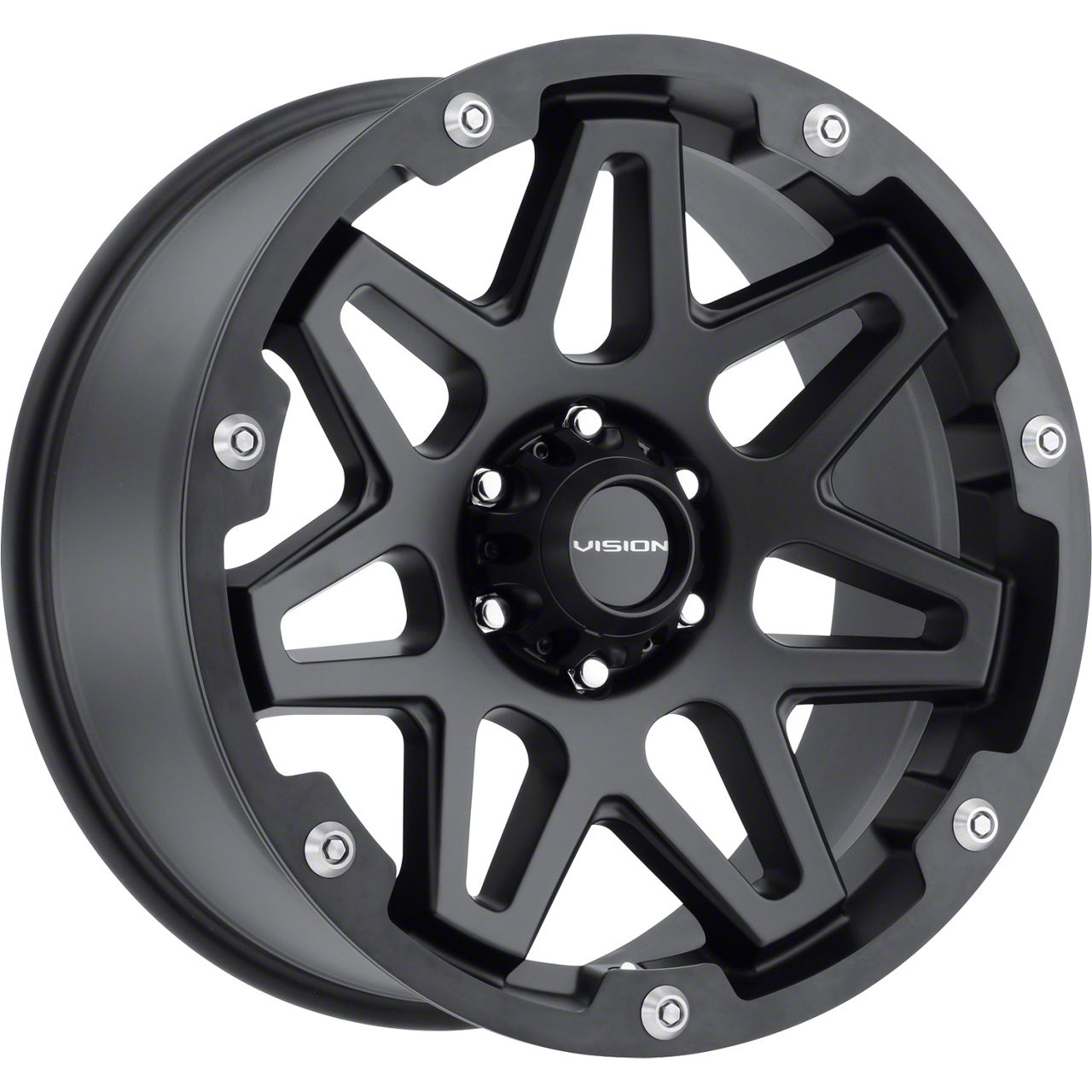Vision Off-Road Toyota 4-Runner Se7en Satin Black 6-Lug Wheel; 18x9 ...