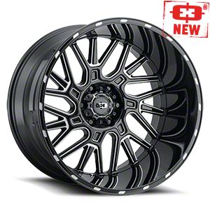 Vision Off-Road Toyota 4-Runner Brawl Gloss Black Milled 6-Lug Wheel ...