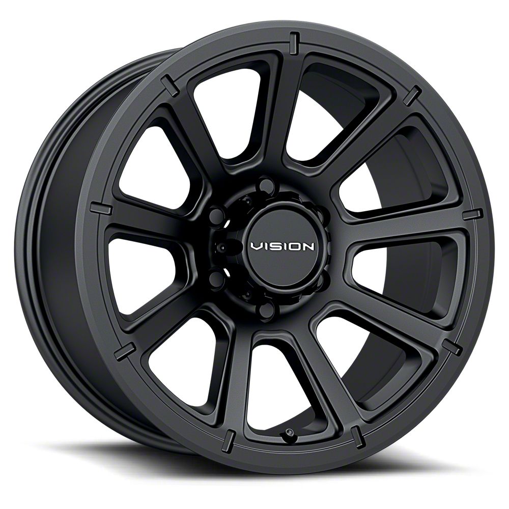 Vision Off-Road Toyota 4-Runner Turbine Matte Black 6-Lug Wheel; 18x9 ...