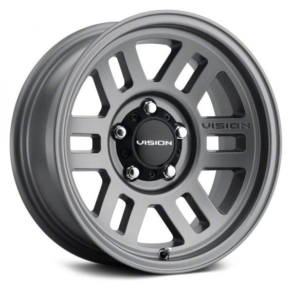 Vision Off-Road Bronco Manx 2 Overland Satin Gray 6-Lug Wheel; 17x9 ...