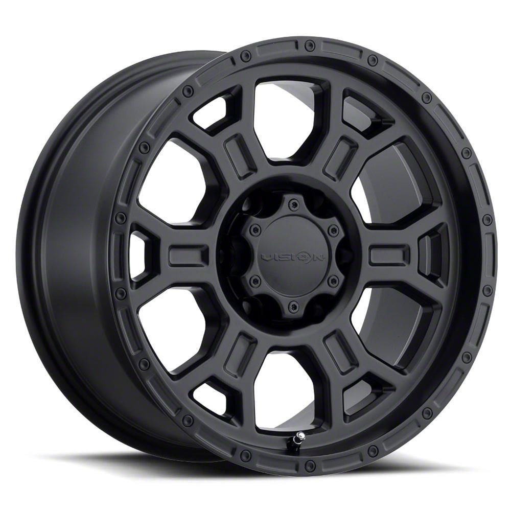 Vision Off-Road Bronco Raptor Matte Black 6-Lug Wheel; 18x9.5; -12mm ...