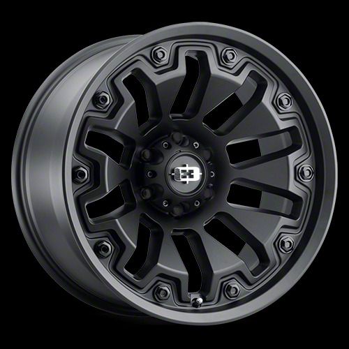 Vision Off-Road Bronco Armor Satin Black 6-Lug Wheel; 18x9; 12mm Offset ...