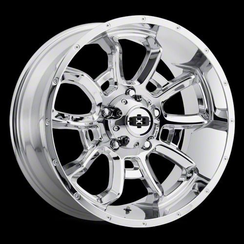 Vision Wheel Bronco Bomb Chrome 6-Lug Wheel; 20x12; -51mm Offset 415 ...