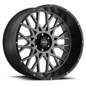 Vision Wheel Bronco Riot Gloss Black Machined 6-Lug Wheel; 22x10; -19mm ...