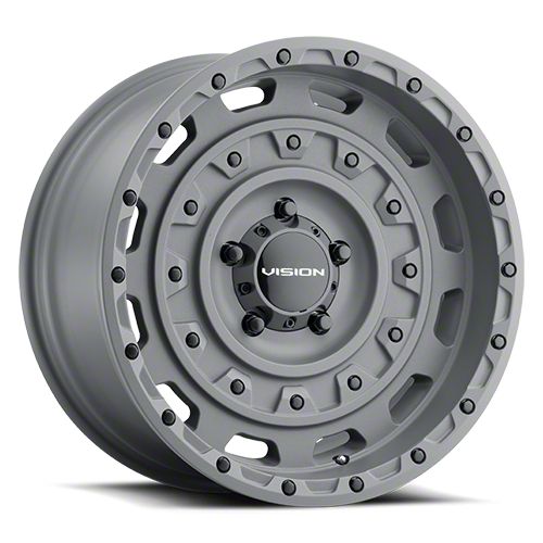 Vision Off-Road Bronco Tactical Thrashed Gunmetal 6-Lug Wheel; 20x9.5 ...