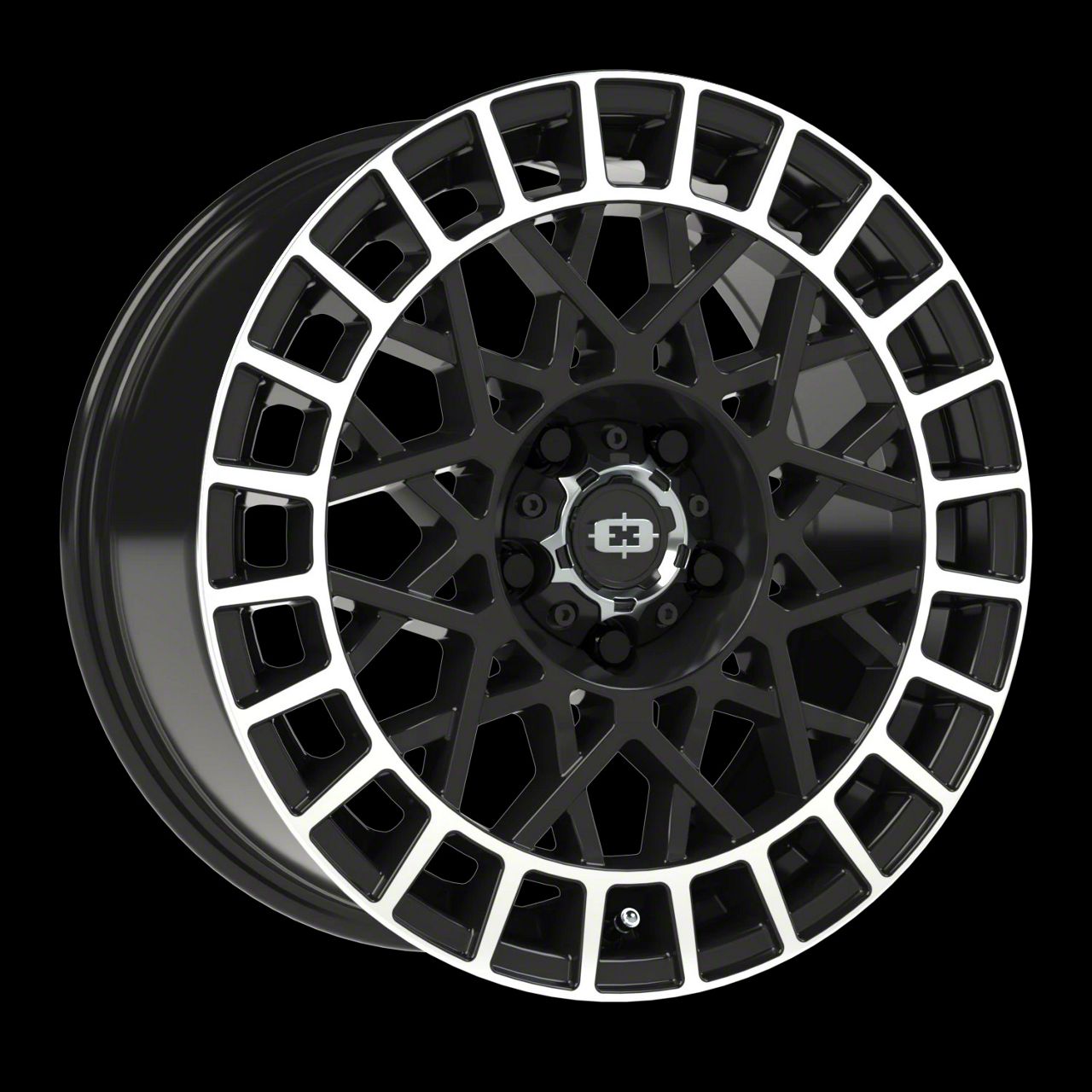 Vision Off-Road Jeep Gladiator Savage Gloss Black Machined Lip Wheel ...