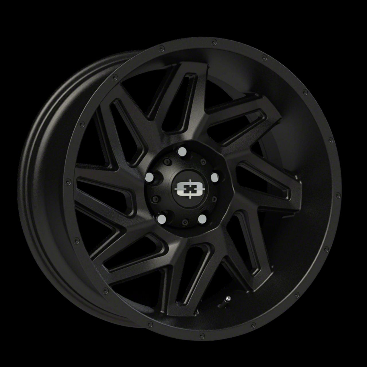 Vision Off-Road Jeep Gladiator Spyder Satin Black Wheel; 18x9; 12mm Offset 361-8973SB12 (20-26 ...