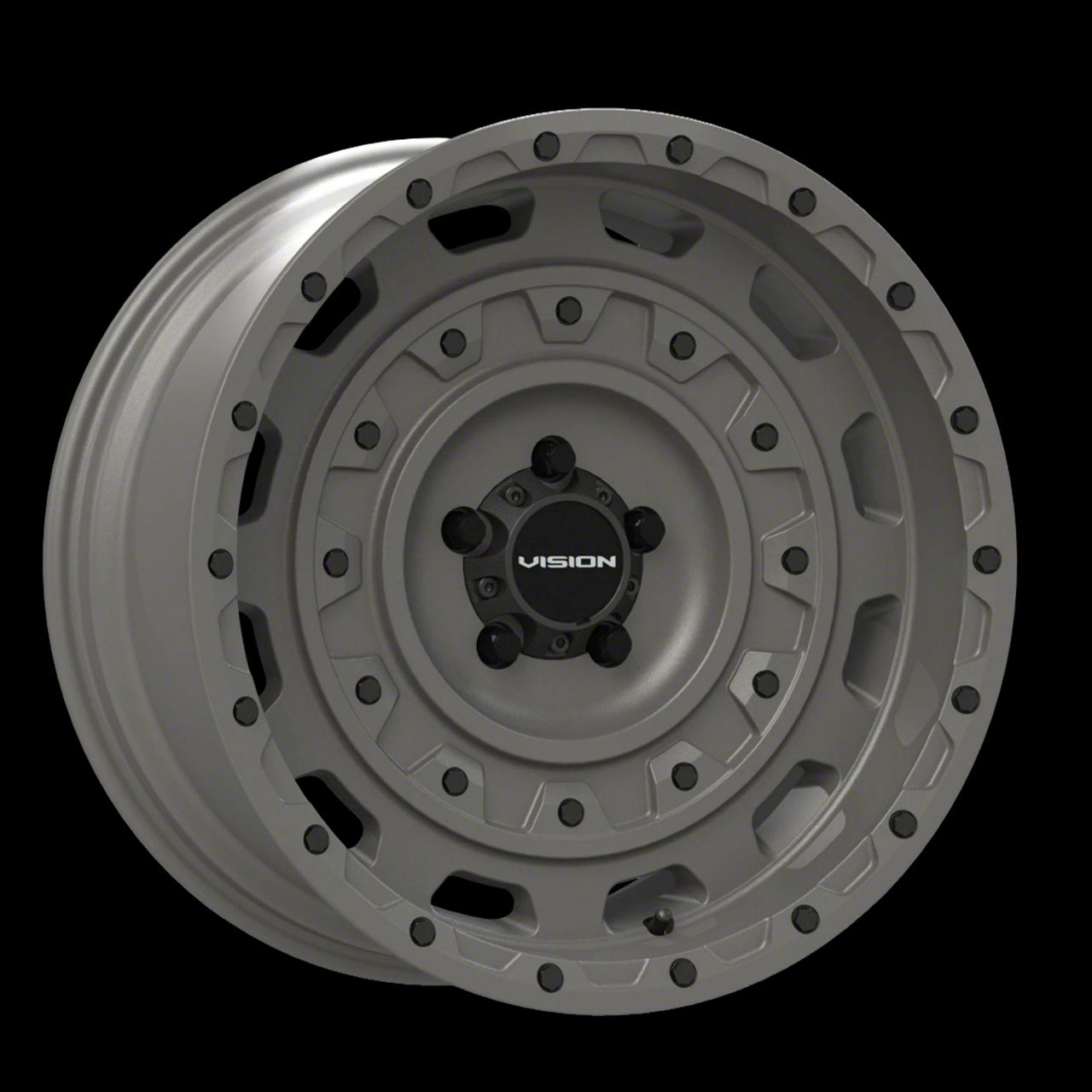 Vision Off-Road Jeep Gladiator Tactical Thrashed Gun Metal Wheel; 18x9 ...