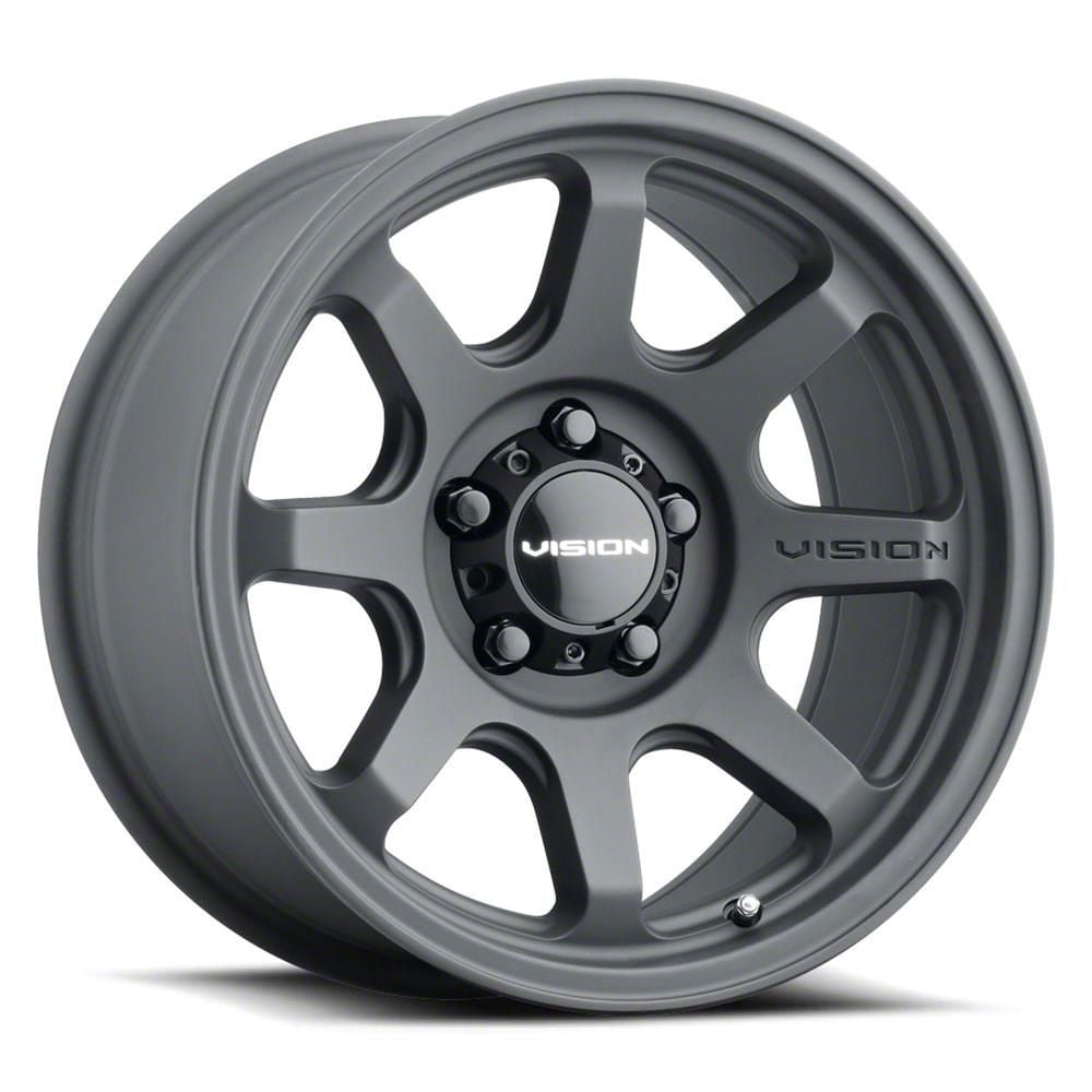 Vision Off-Road Jeep Grand Cherokee Flow Satin Black Wheel; 17x8; 30mm ...
