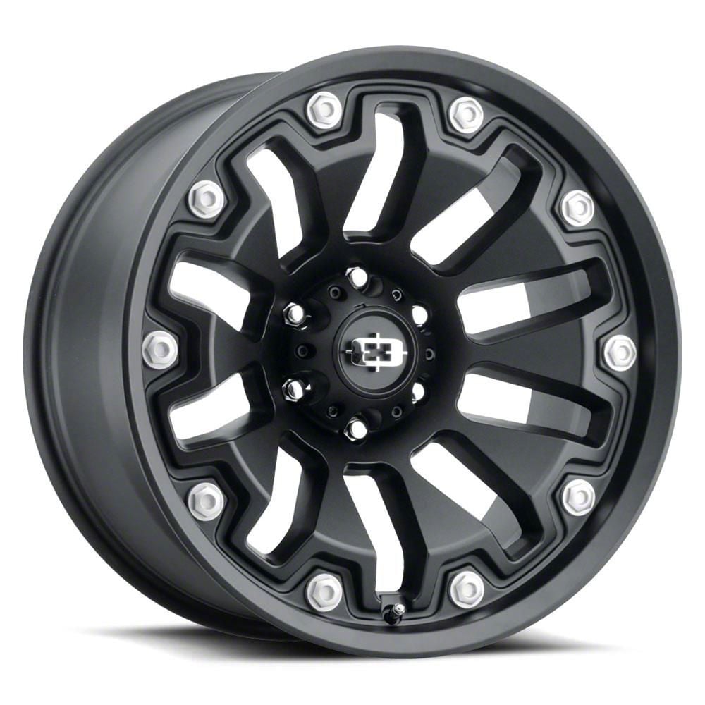 Vision Off-Road Jeep Grand Cherokee Armor Satin Black Wheel; 20x10 ...
