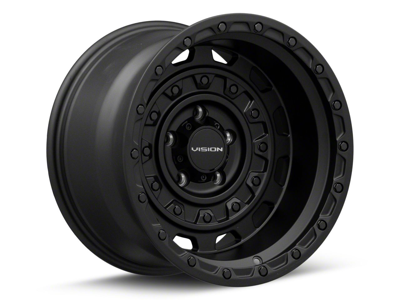 Vision Off-Road Jeep Grand Cherokee Tactical Satin Black Wheel; 20x12 ...