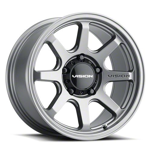 Vision Off-Road Jeep Wrangler Flow Satin Gray Wheel; 17x9; -12mm Offset ...