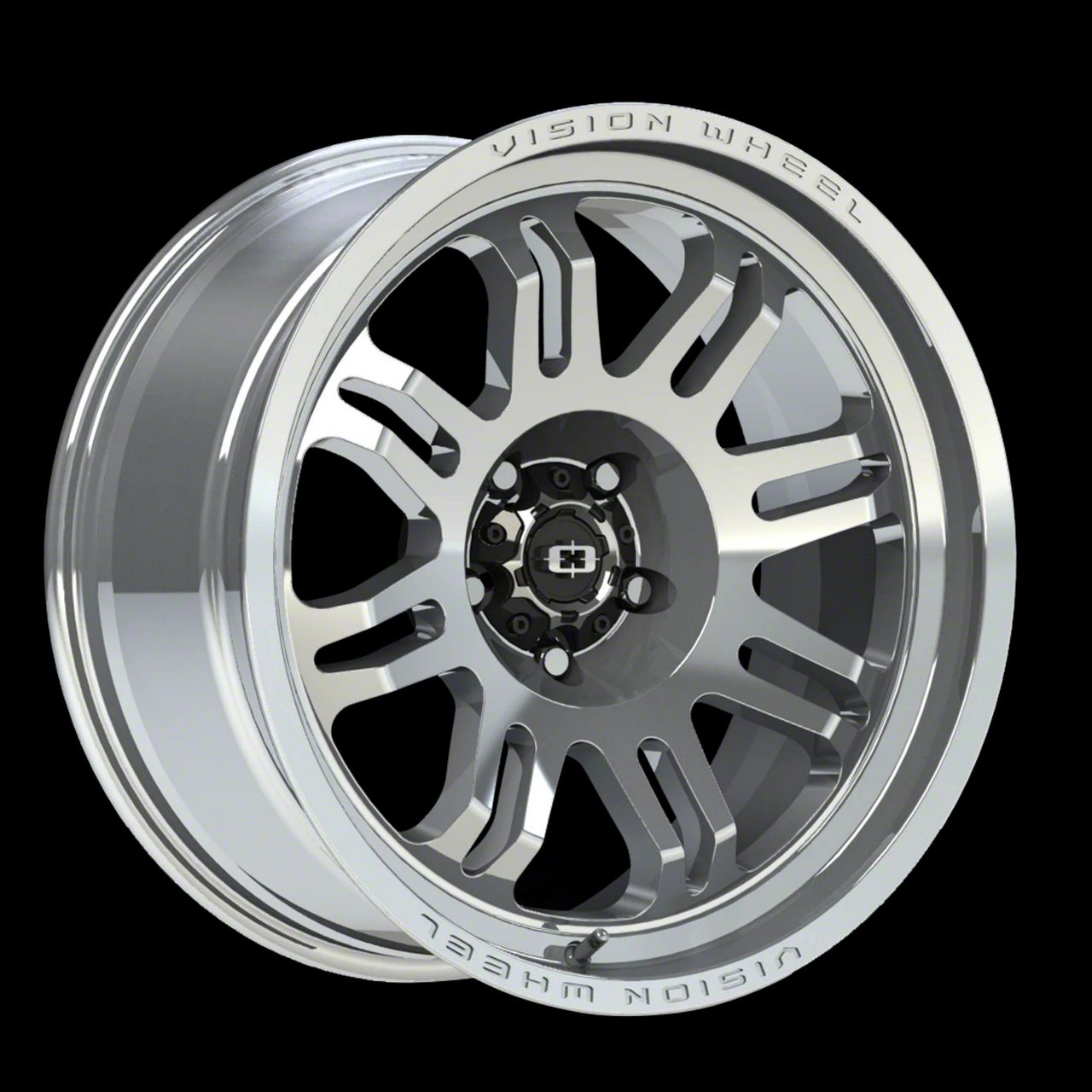 Vision Off-Road Jeep Wrangler Inferno Milled Machine Face Wheel; 20x9.5 ...