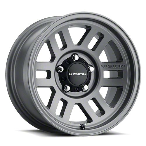 Vision Off-Road Jeep Wrangler Manx 2 Overland Satin Gray Wheel; 17x9 ...