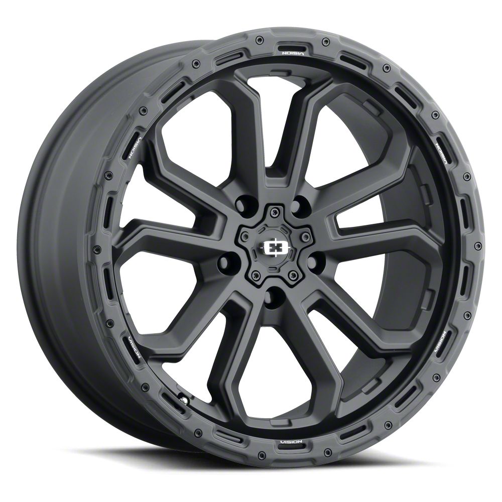 Vision Off-Road Jeep Wrangler Korupt Satin Black Wheel; 17x9; 12mm ...