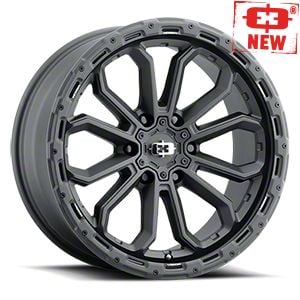 Vision Off-Road Jeep Wrangler Korupt Satin Black Wheel; 17x9; 12mm ...