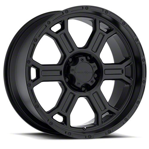 Vision Off-Road Jeep Wrangler Raptor Matte Black Wheel; 17x9; -12mm ...