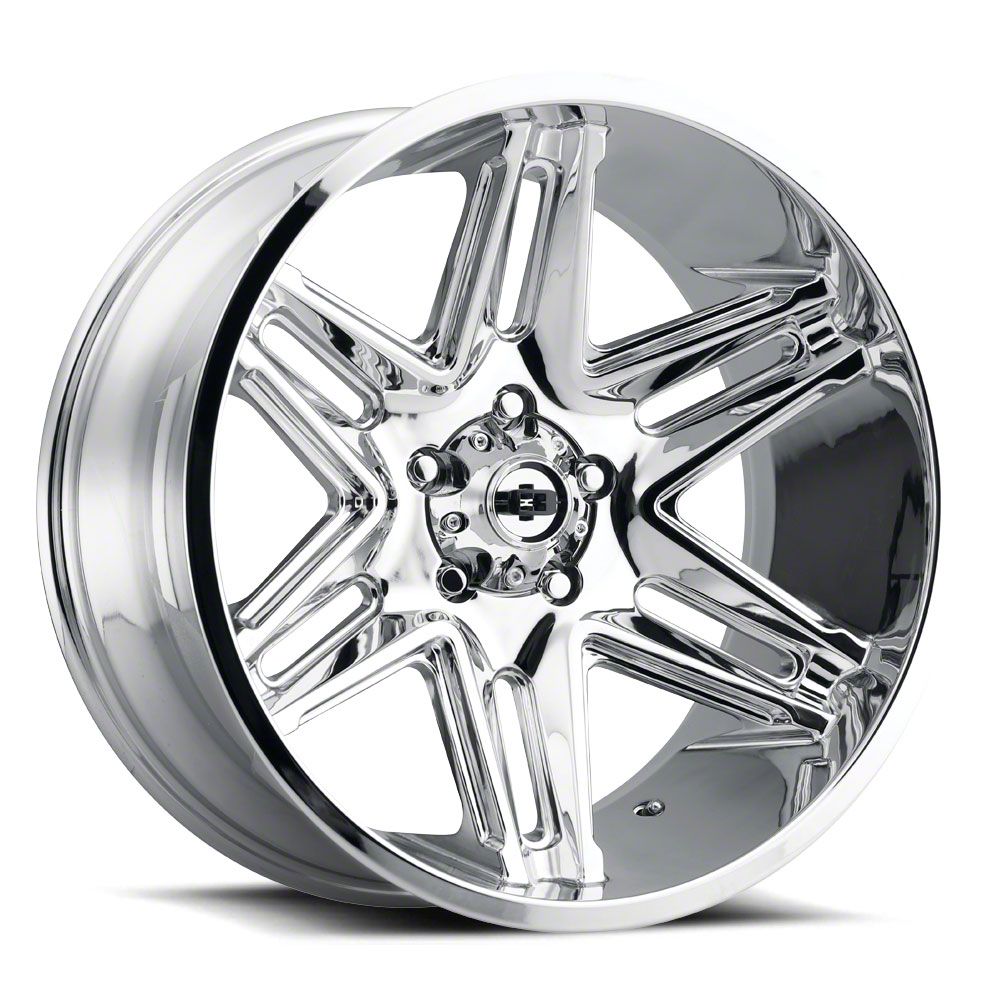 Vision Off-Road Jeep Wrangler Razor Chrome Wheel; 20x10; -25mm Offset ...