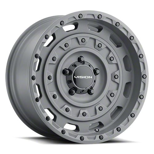 Vision Off-Road Tacoma Tactical Thrashed Gunmetal 6-Lug Wheel; 20x12 ...