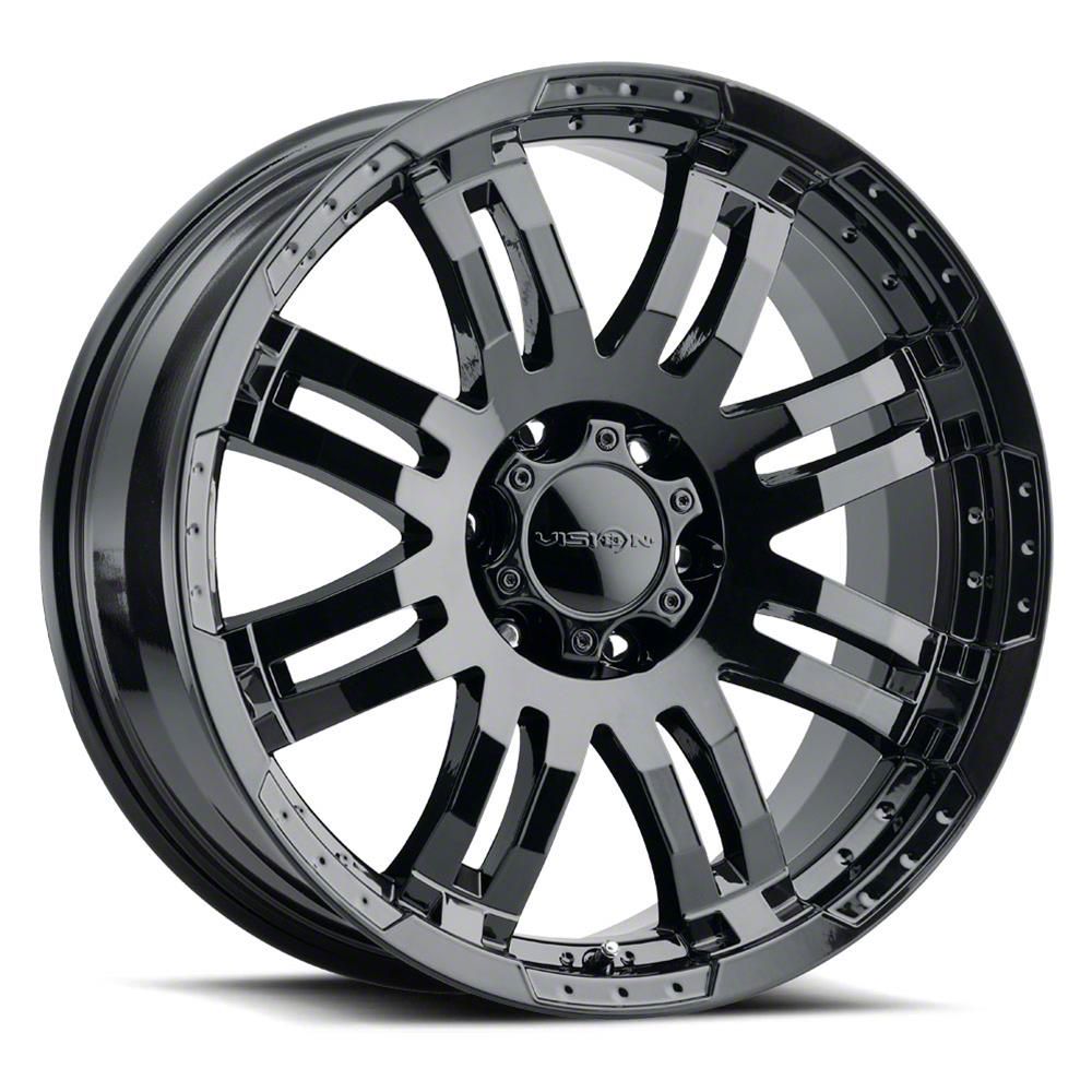 Vision Off-Road Titan Warrior Gloss Black 6-Lug Wheel; 18x8.5; 18mm ...