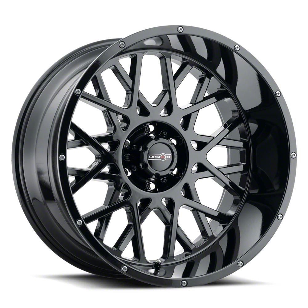 Vision Wheel Tundra Rocker Gloss Black 6-Lug Wheel; 20x9; 10mm Offset ...