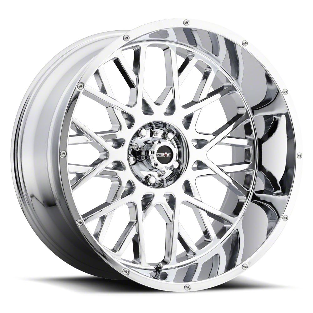 Vision Off-Road Tundra Rocker Chrome 6-Lug Wheel; 24x12; -51mm Offset ...