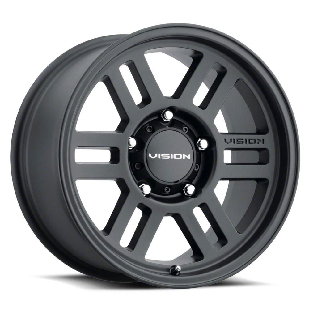 Vision Off-Road Jeep Wrangler Manx 2 Overland Satin Black Wheel; 17x9 ...
