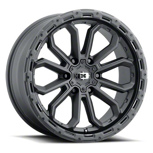 Vision Off-Road Titan Korupt Satin Black 6-Lug Wheel; 20x9; 0mm Offset ...
